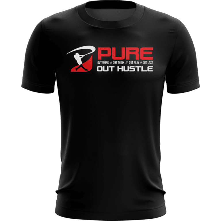 PURE Pacific Performance FLEXFIT® Hat Black/White/Grey – #SWINGPURE