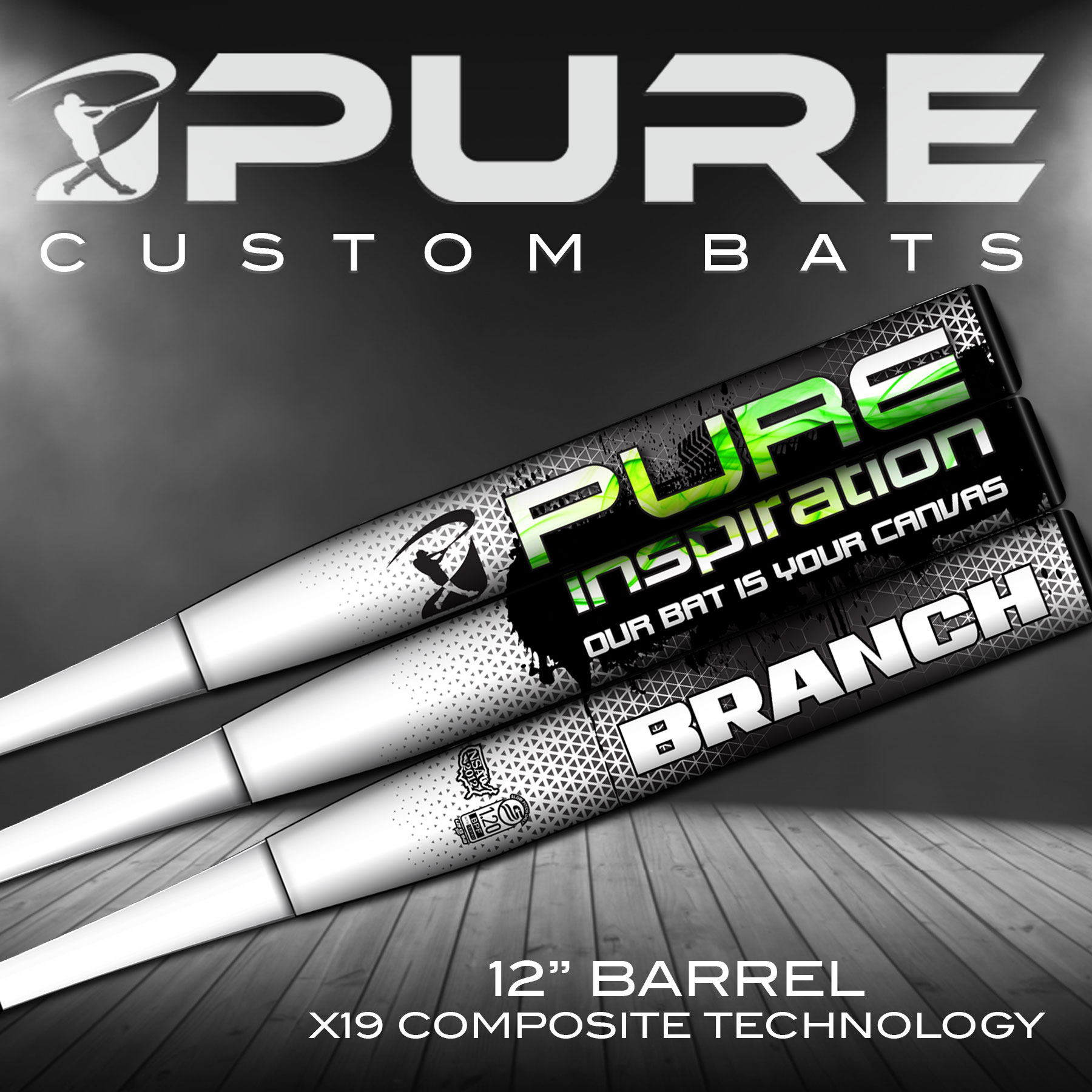 Custom Bats – #SWINGPURE