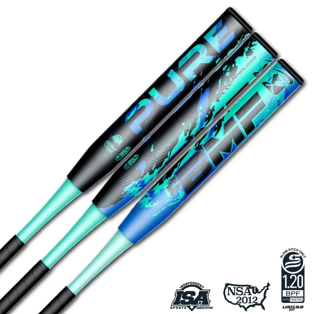SOLD OUT: 2023 2 Piece 13″ Pure BMF Max Endload Softball Bat – #SWINGPURE